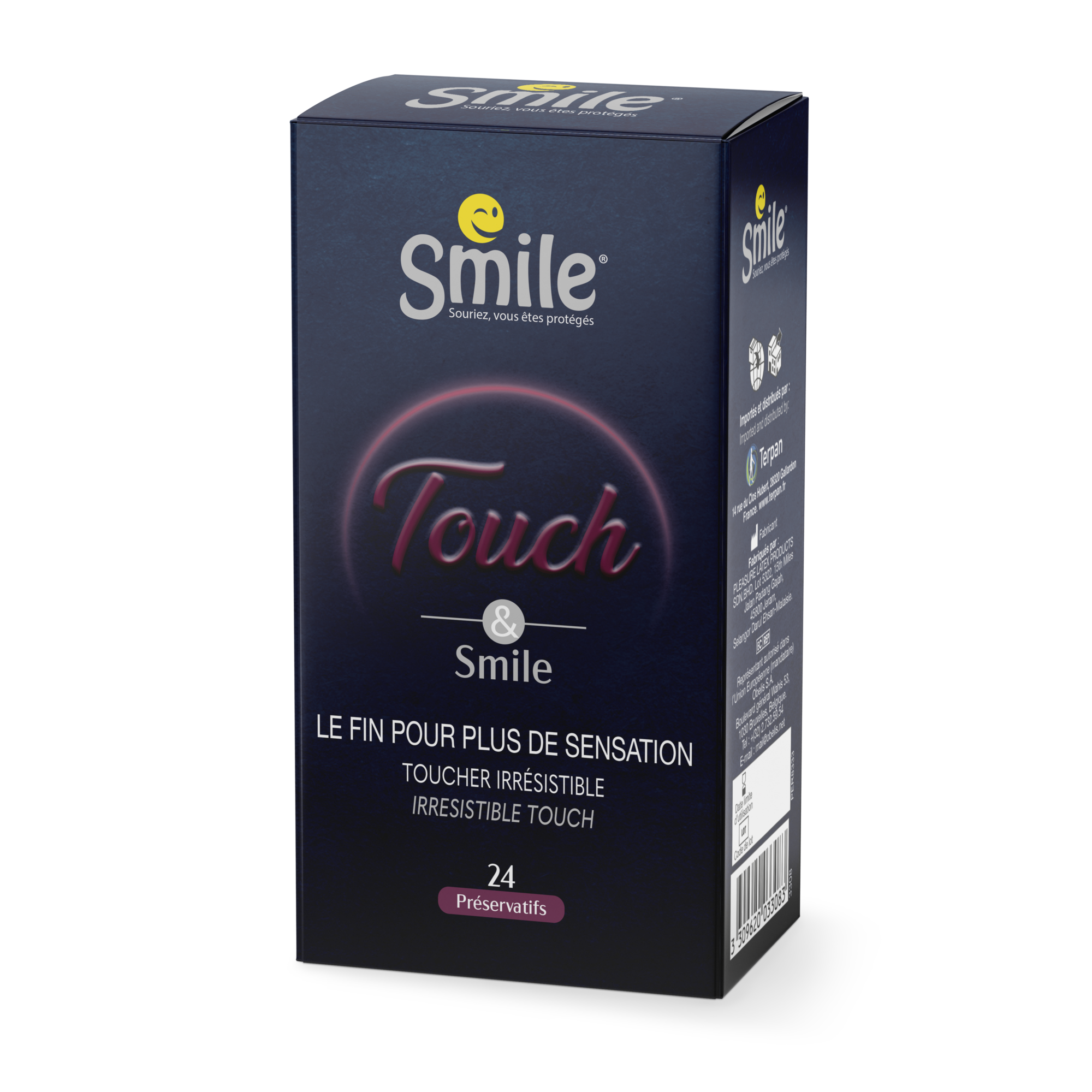 Etui de 24 préservatifs TOUCH & SMILE® - Terpan Prévention