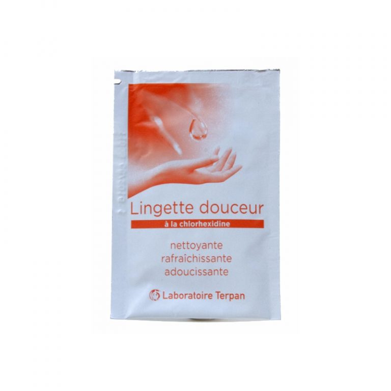 Pack de 24 Lingettes Douceur à la Chlorhexidine - Terpan Prévention