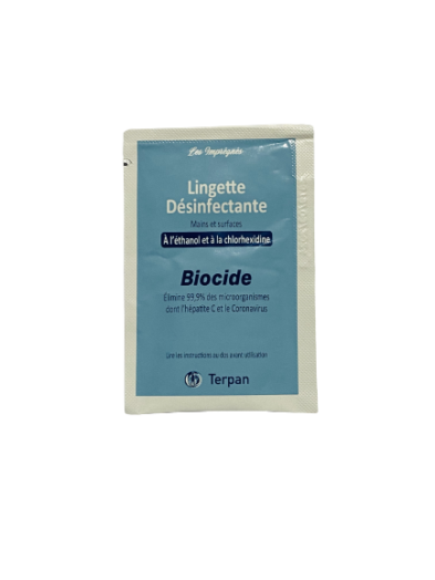 Pack de 100 Lingettes Biocides - Terpan